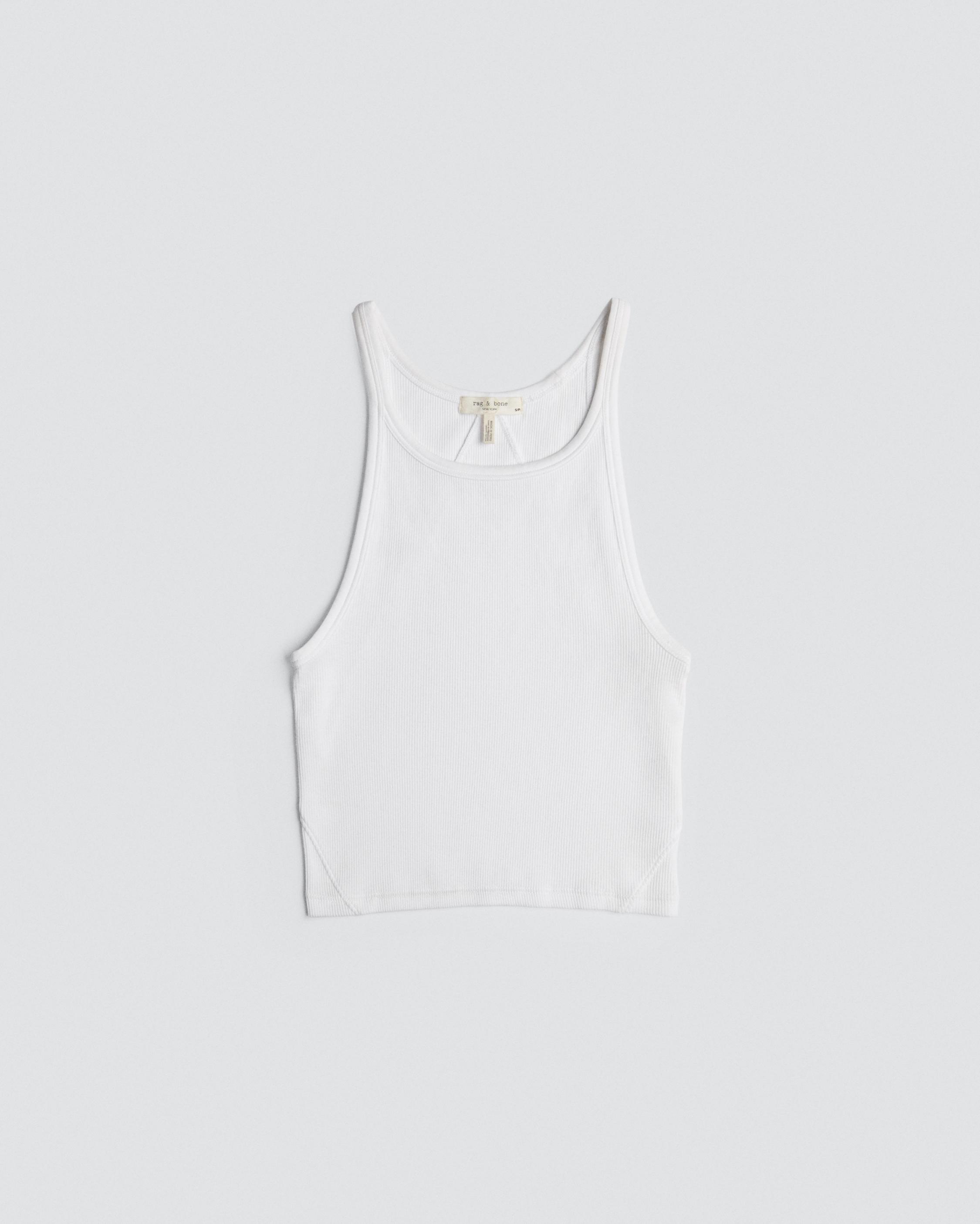 The Essential Rib String Tank - Black | Rag & bone Discount stores