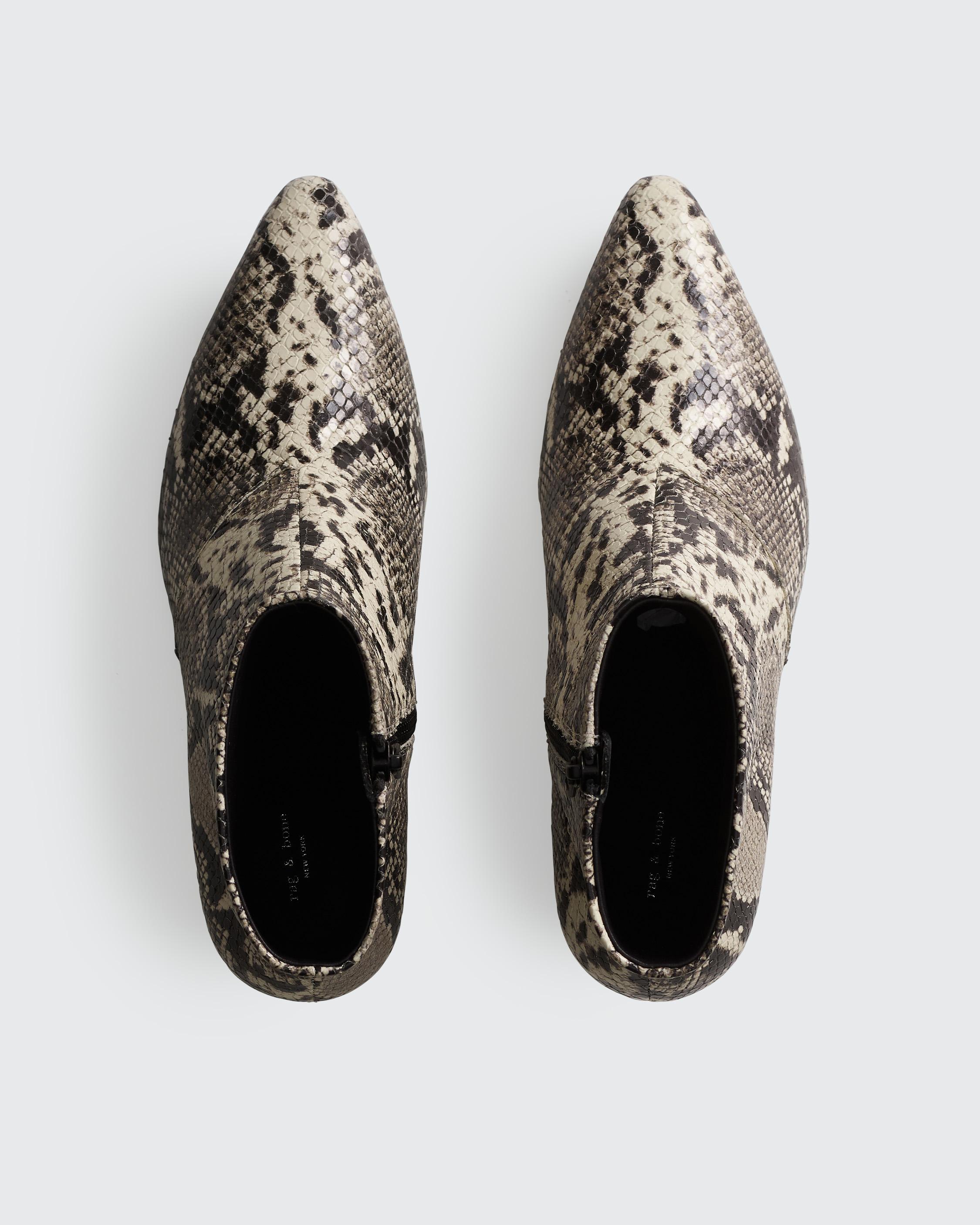 Spire Boot - Snake Printed Leather - White Snake | Rag & bone Discount ...